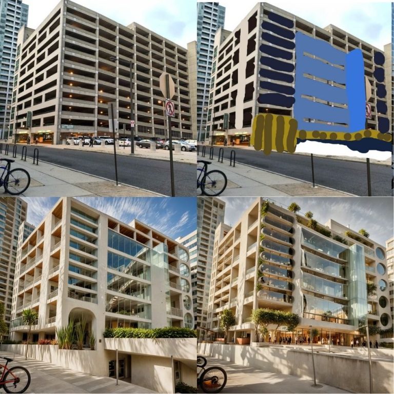 Adaptive Reuse of Parking Structures - AI Visualization & Design Ideas